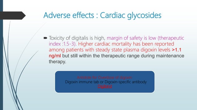 Cardiac glycosides(Pharmacology) | PPTX | Heart and Cardiovascular ...