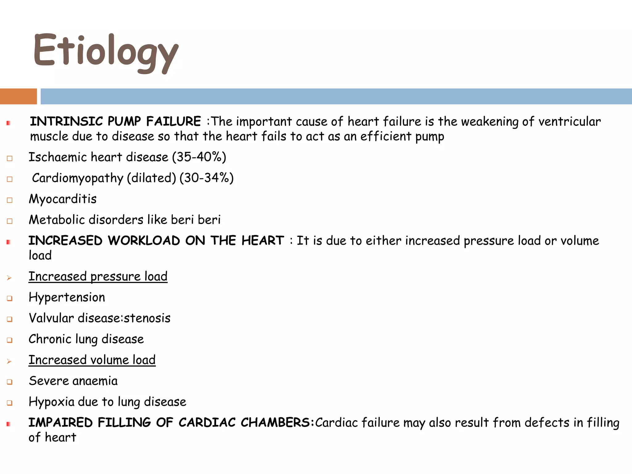 Cardiac heart failure | PPTX