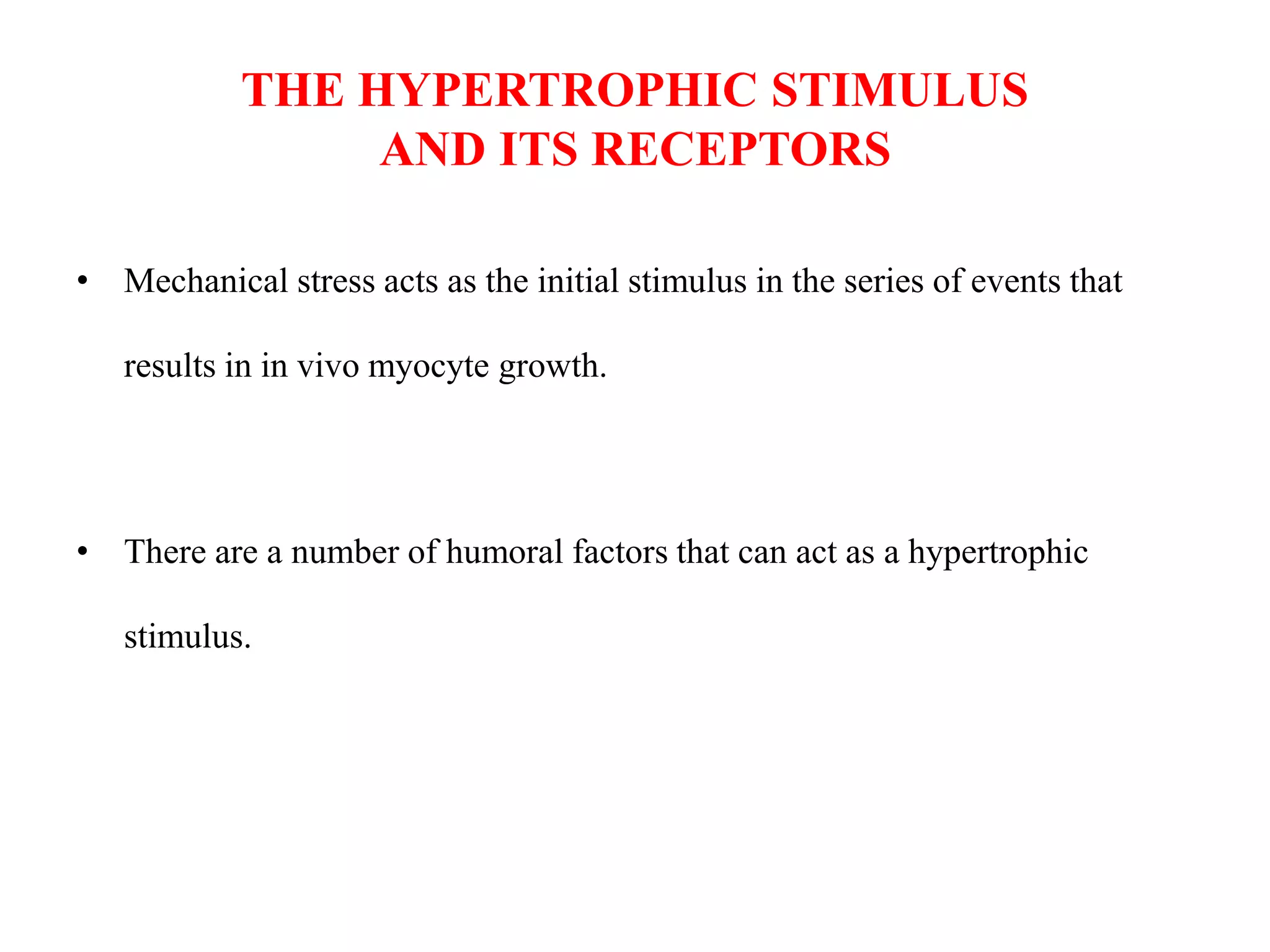 Cardiac hypertrophy - Molecules and drugs involved | PPTX