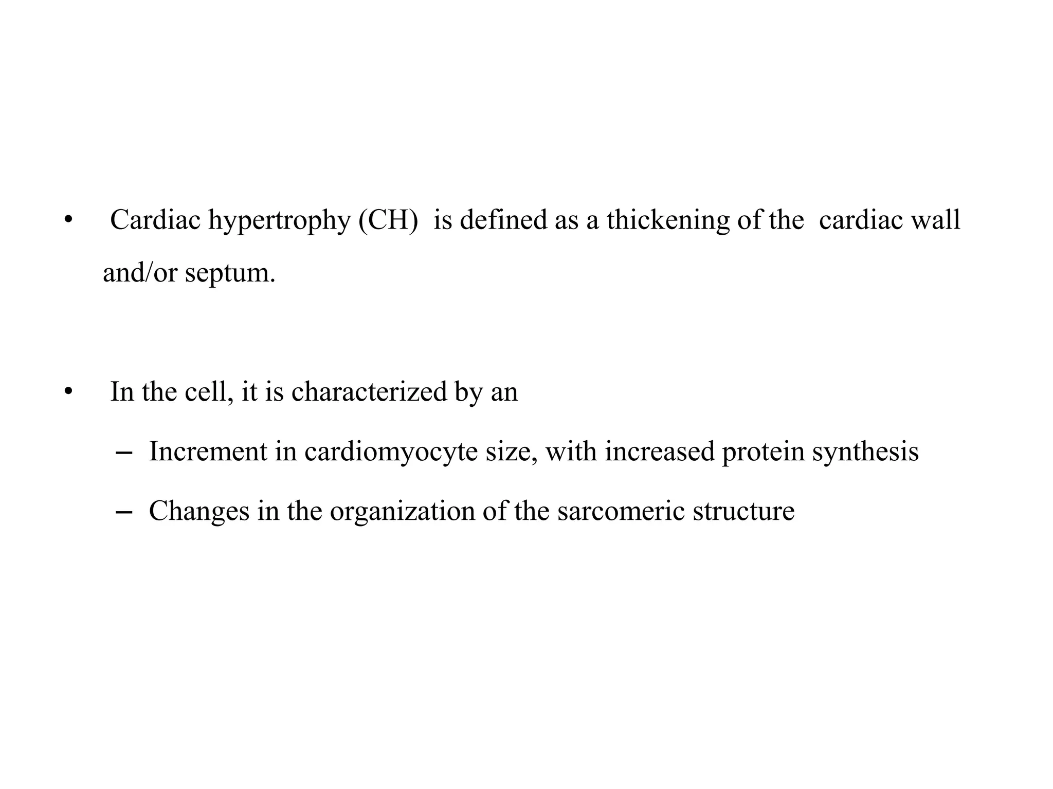 Cardiac hypertrophy - Molecules and drugs involved | PPTX