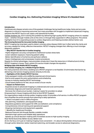 Cardiac Imaging, Inc. Delivering Precision Imaging Where It’s Needed Most.pdf