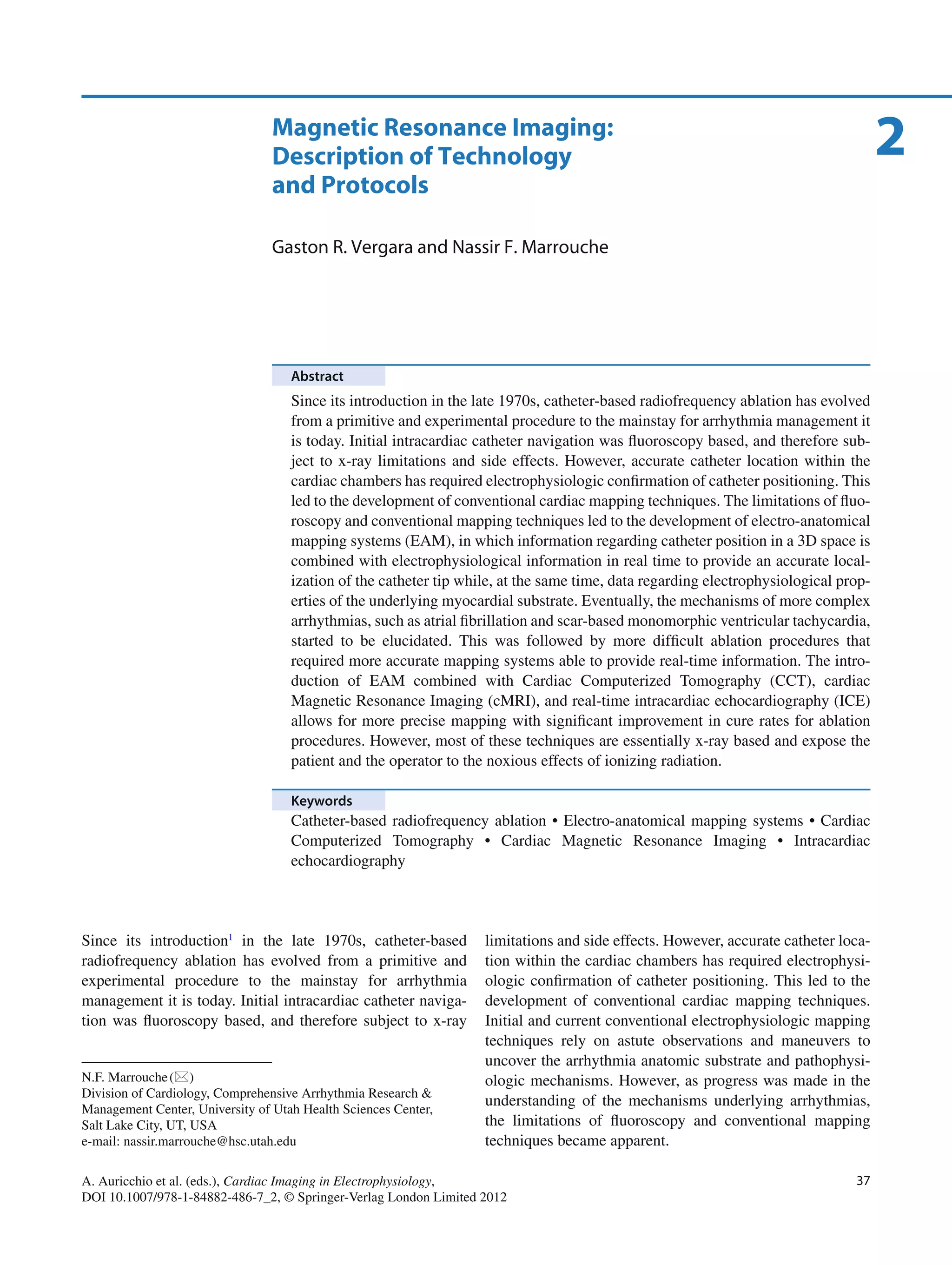 Cardiac imaging in electrophysiology | PDF