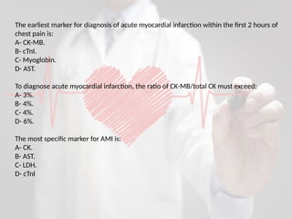 Cardiac markersThe earliest marker for diagnosis .pptx