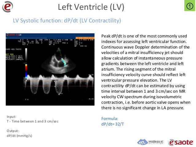 Cardiac Measurements Guidelines | powered by Esaote