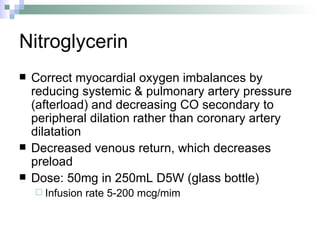 Cardiac medications | PPT