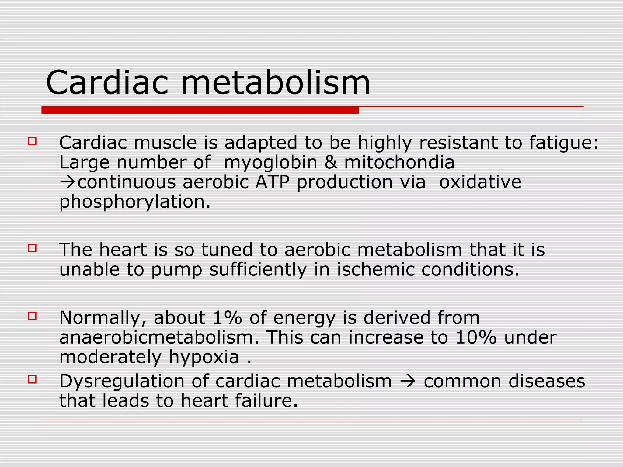 Cardiac metabolism & reperfusion injury | PPT