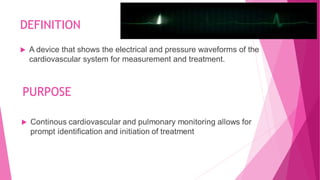 Presentation on Cardiac monitoring | PPTX