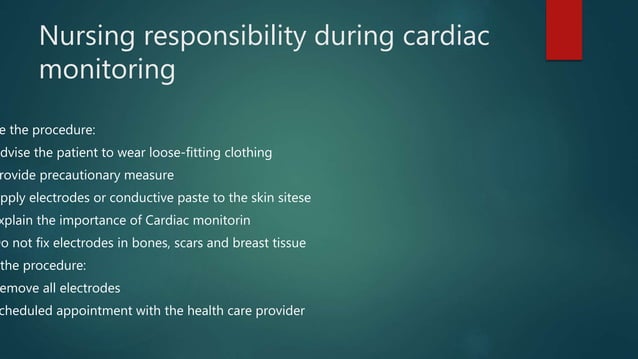 Cardiac monitoring(presentation ) for medical students | PPTX