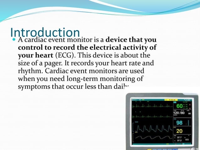 Cardiac monitor ppt | PPTX | Heart and Cardiovascular Diseases ...
