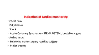 cardiac monitors and role of nurse in cardiac monitoring | PPTX