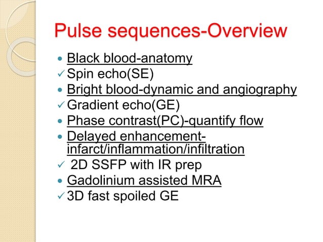 Cardiac MRI basics | PPTX