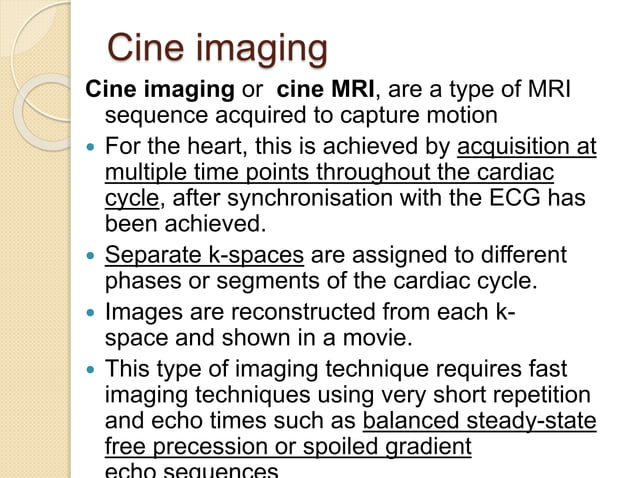 Cardiac MRI basics | PPTX