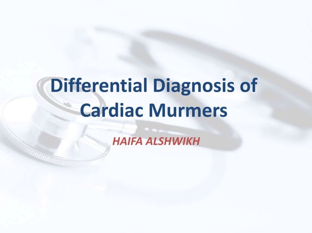 Cardiac murmers | PPT