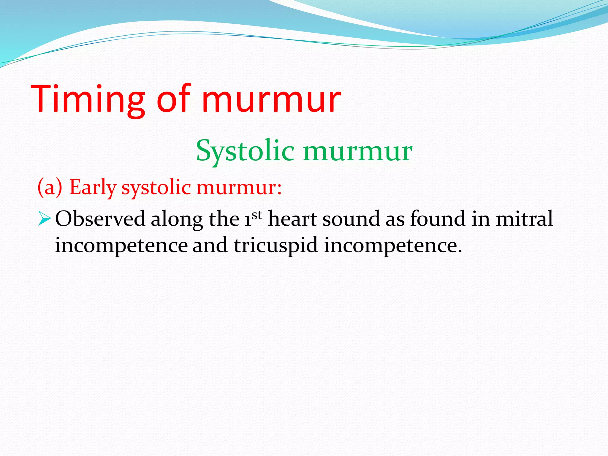 Cardiac murmur | PPTX