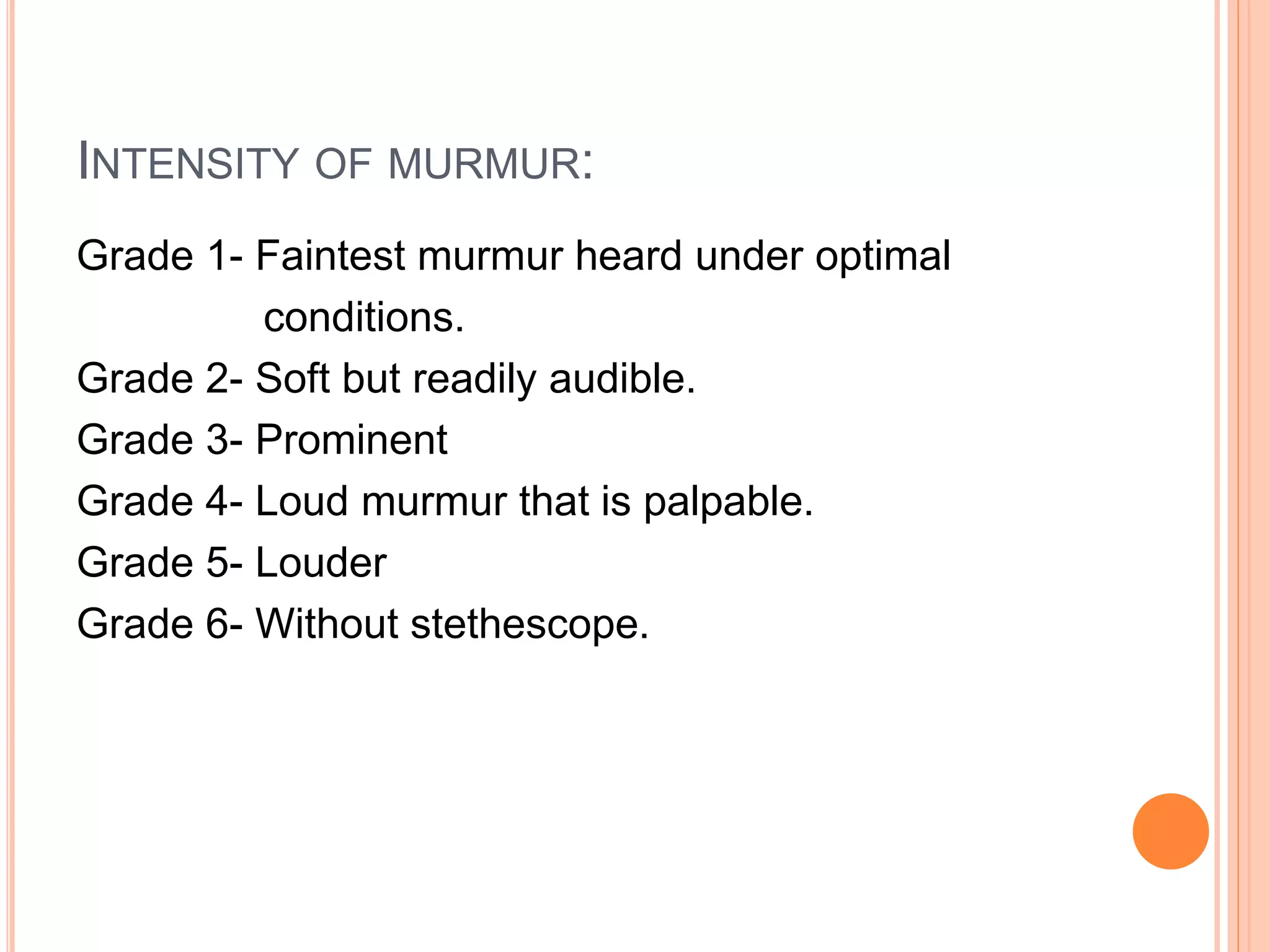 Cardiac murmurs and added sounds | PPTX