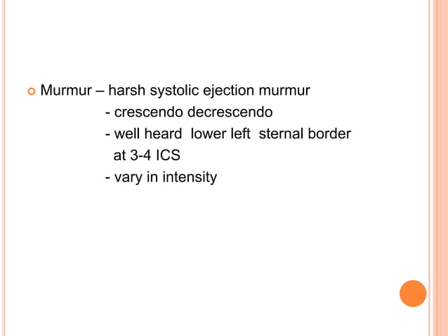 Cardiac murmurs and added sounds | PPTX