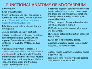 Cardiac muscle (The Guyton and Hall Physiology) | PPTX