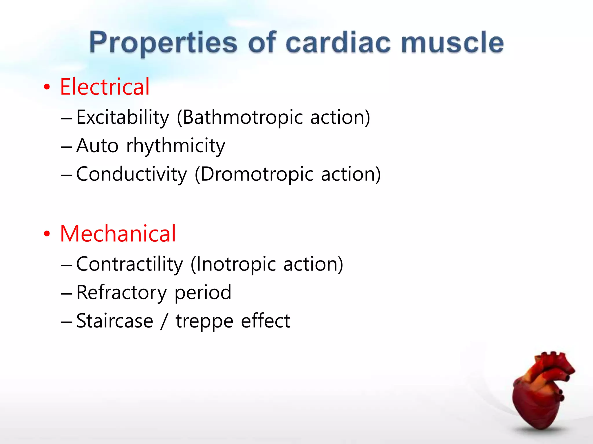 Cardiac muscle physiology | PPTX