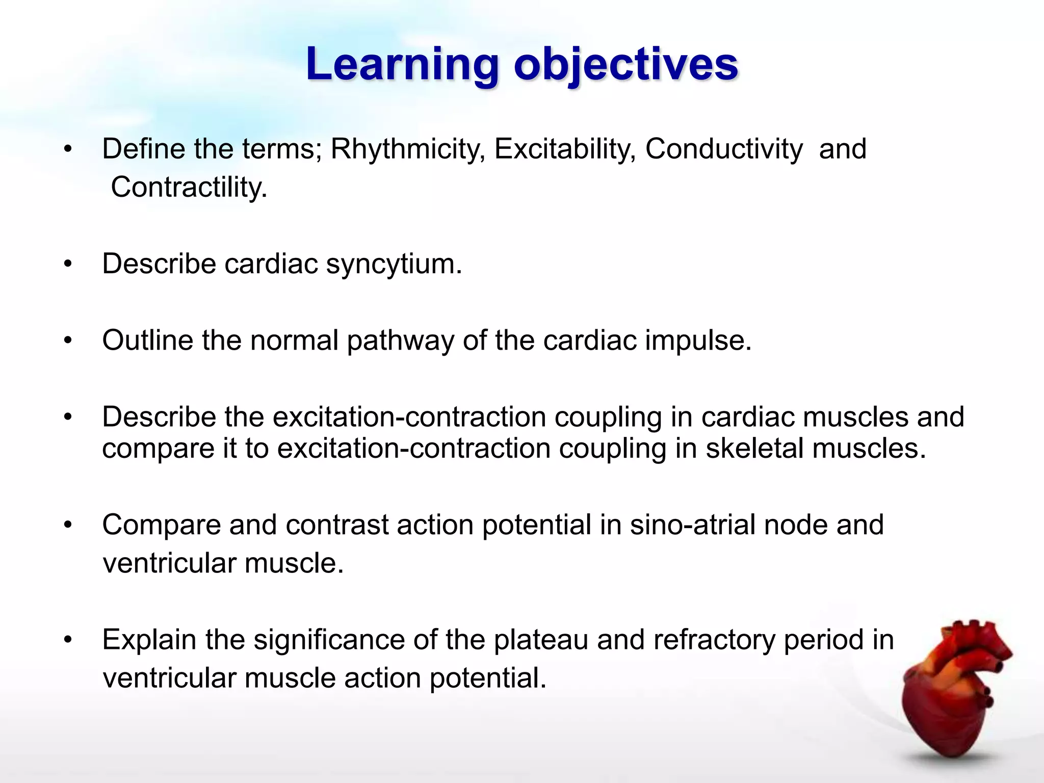 Cardiac muscle physiology | PPTX
