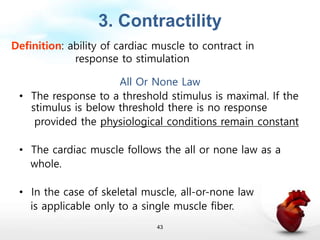 Cardiac muscle physiology | PPTX