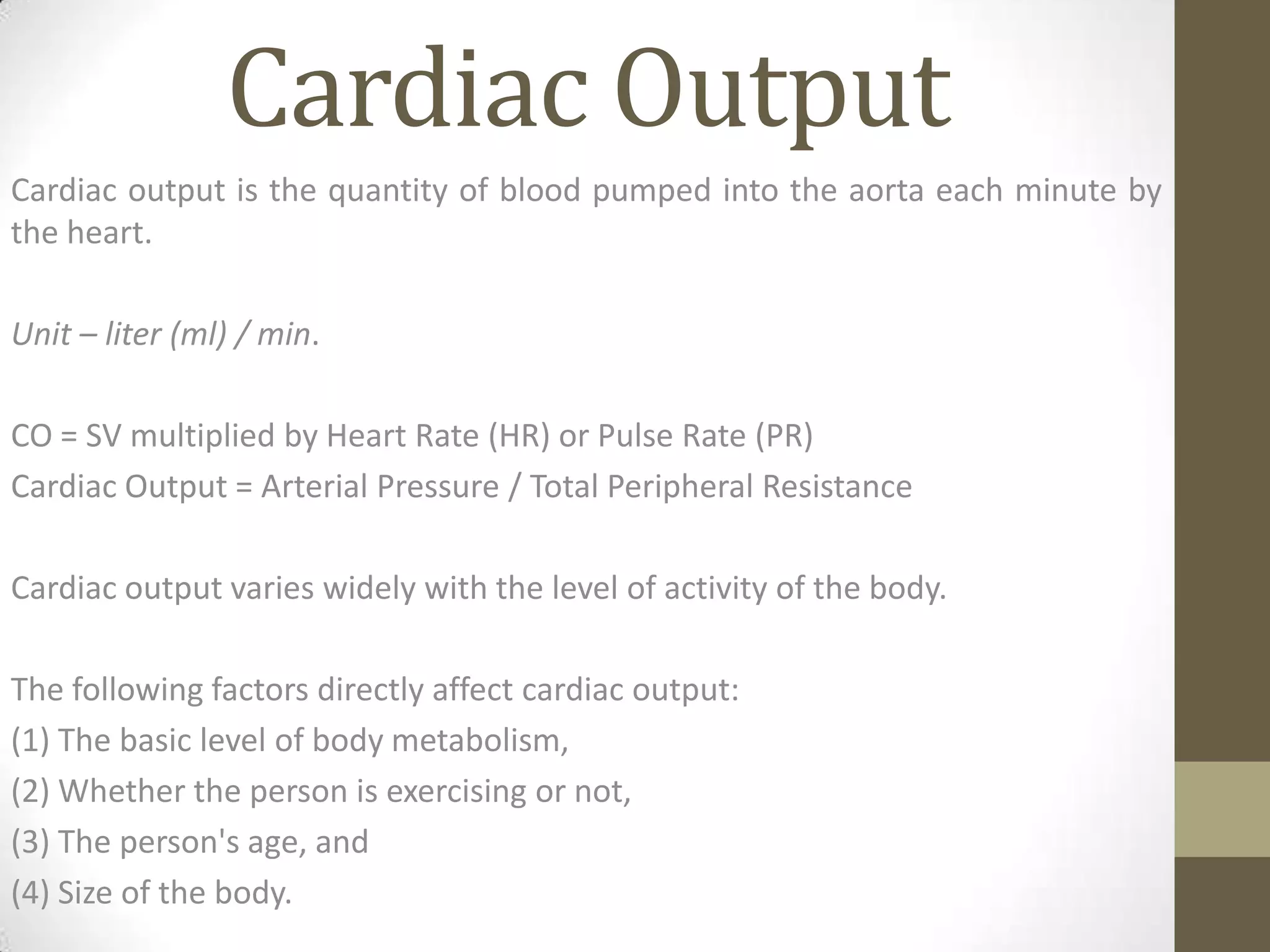 Cardiac output | PPTX