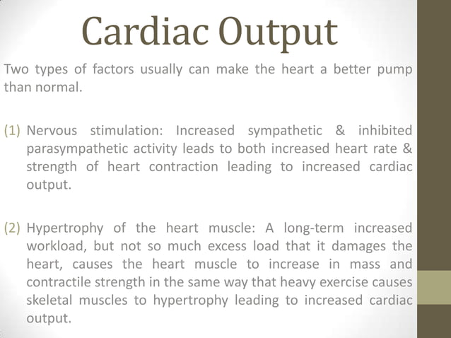 Cardiac output | PPTX