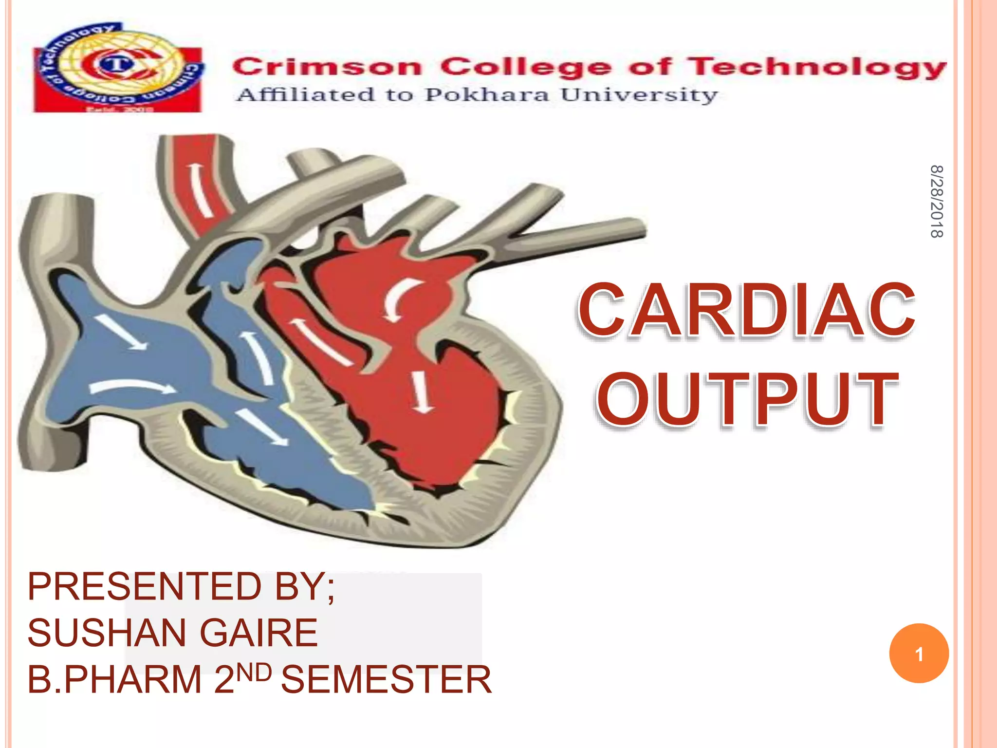 Cardiac output | PPTX