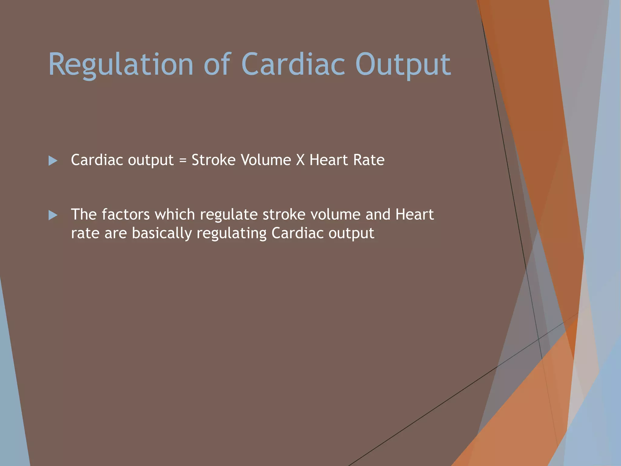 Cardiac output (The Guyton and Hall Physiology) | PPTX