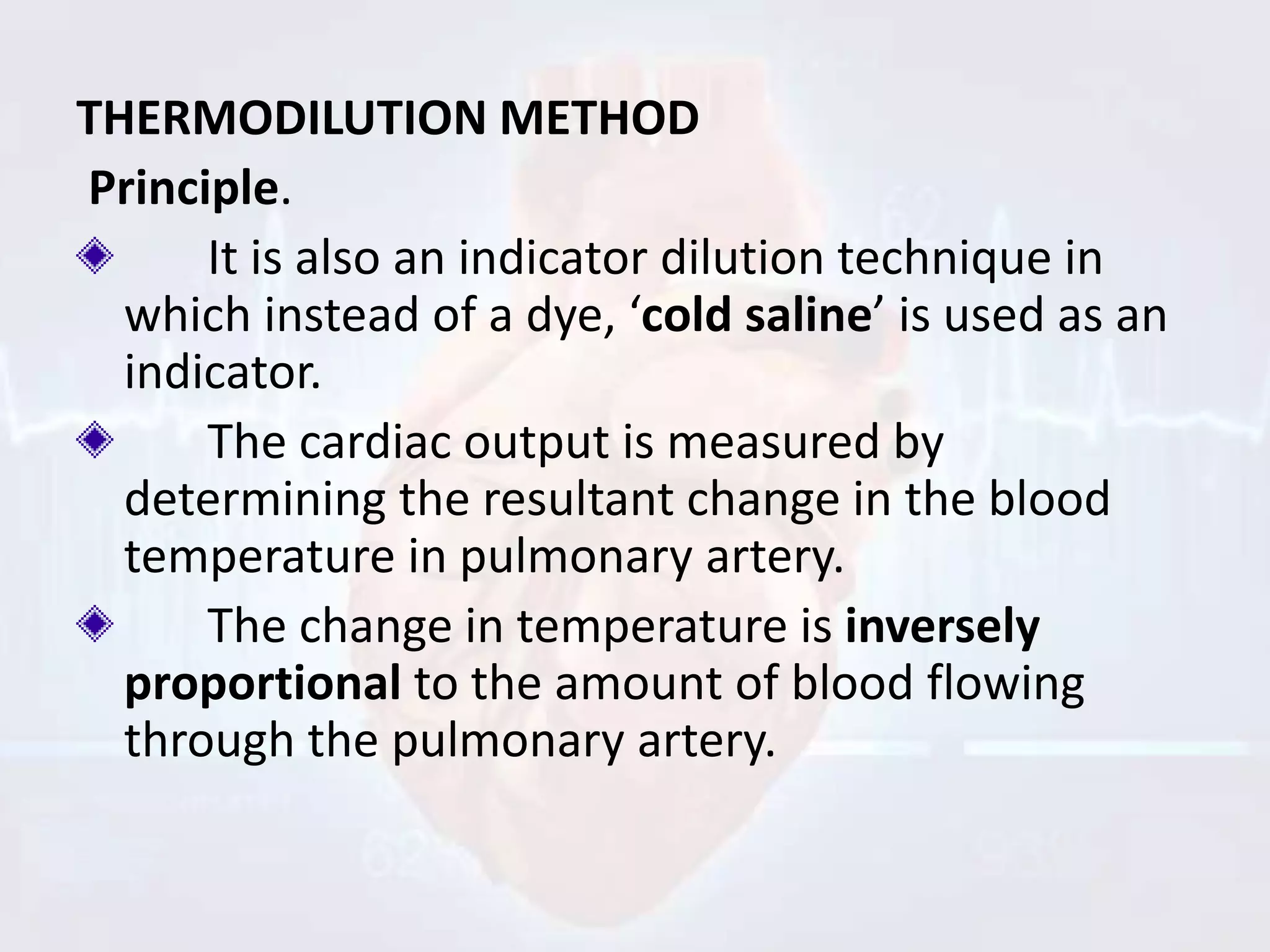 MEASUREMENT OF CARDIAC OUTPUT | PPTX