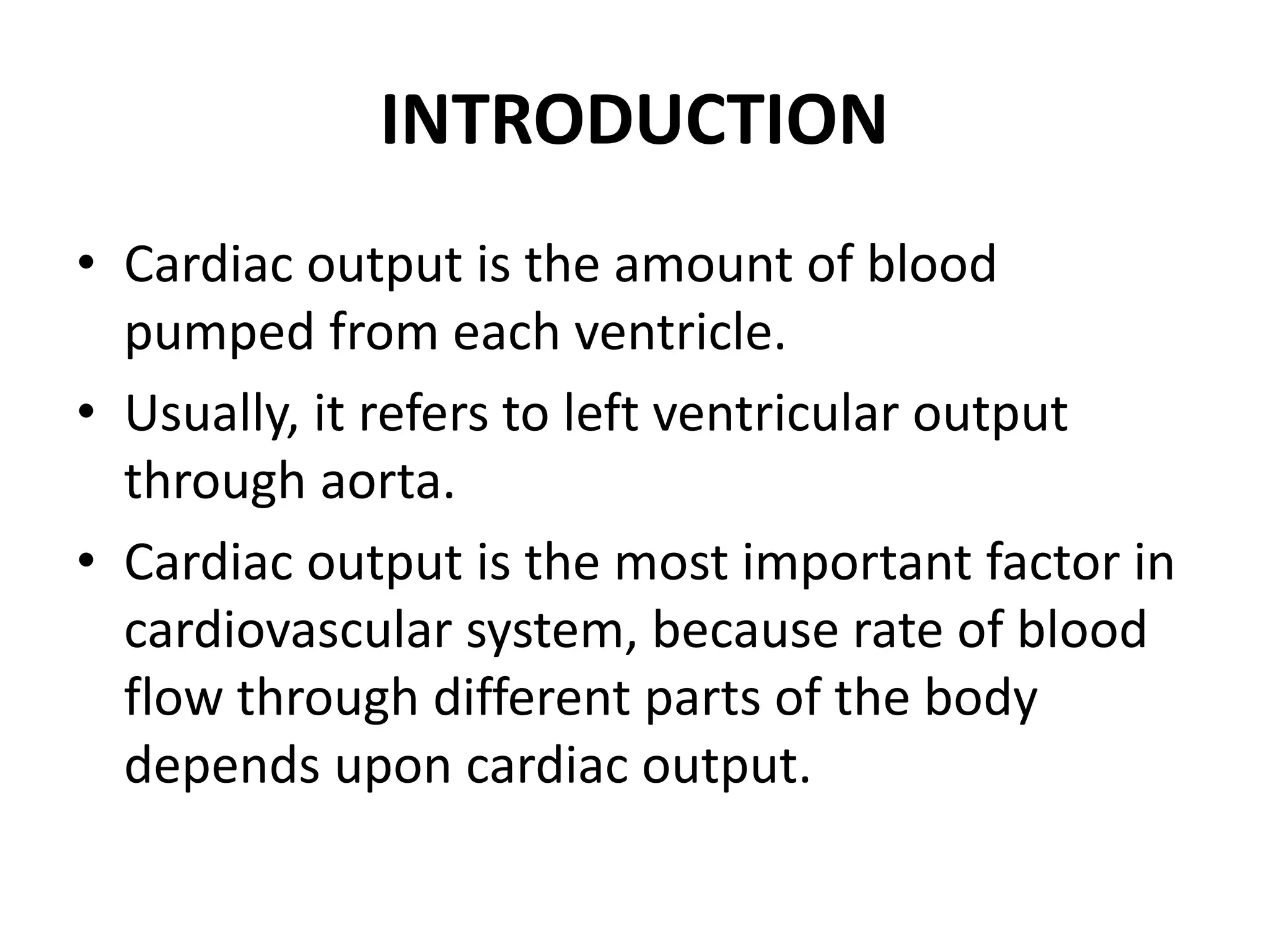 Cardiac output | PPTX