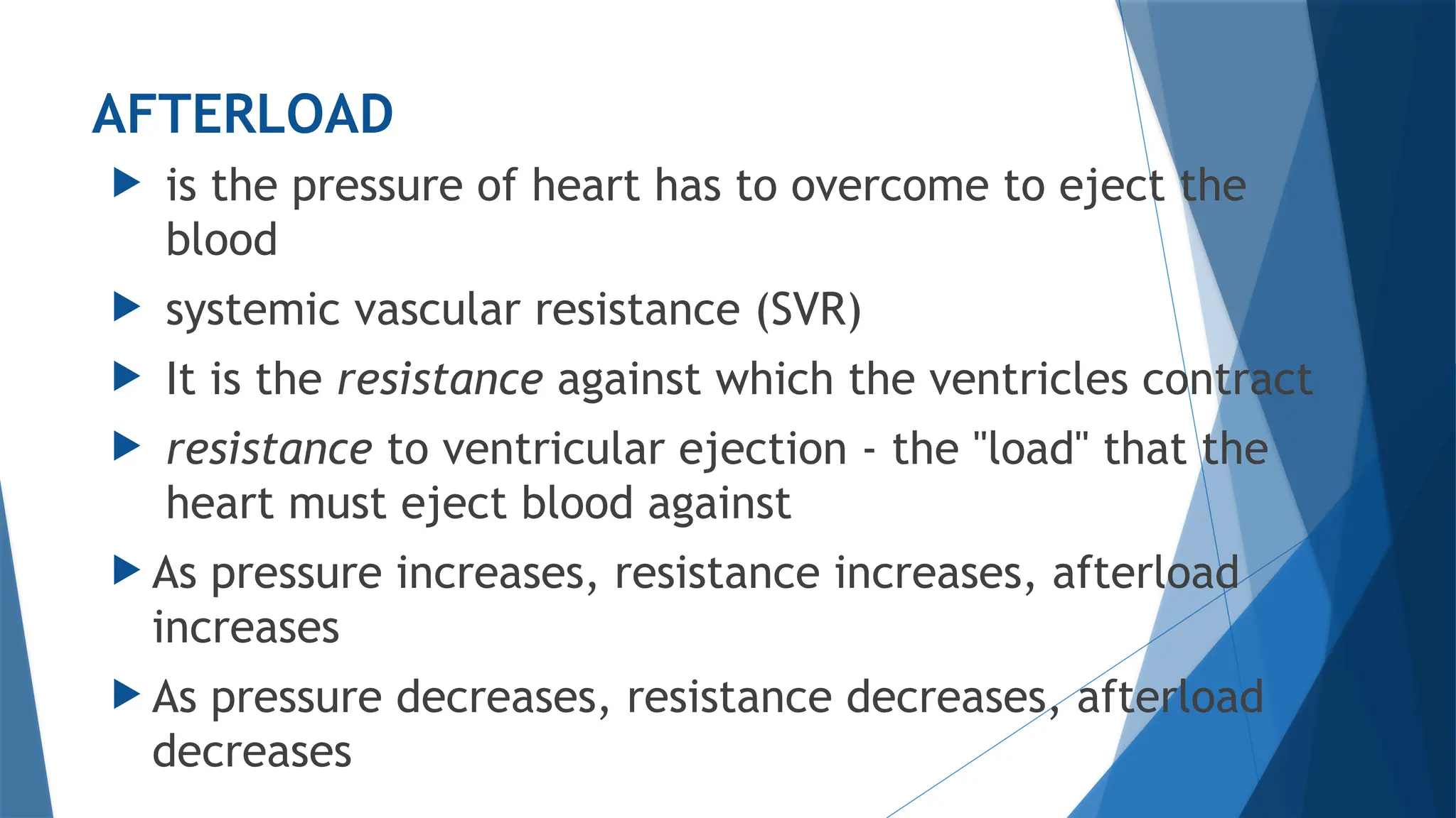 Cardiac output preload afterload in heart | PPTX | Heart and Cardiovascular Diseases | Diseases ...