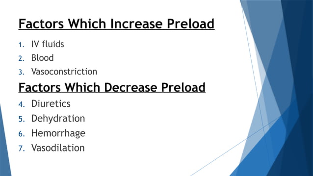 Cardiac output preload afterload in heart | PPTX | Heart and ...