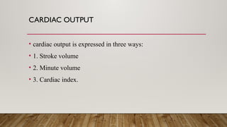 Cardiac output and Heart Rate.pptxnnnnnnn | PPT