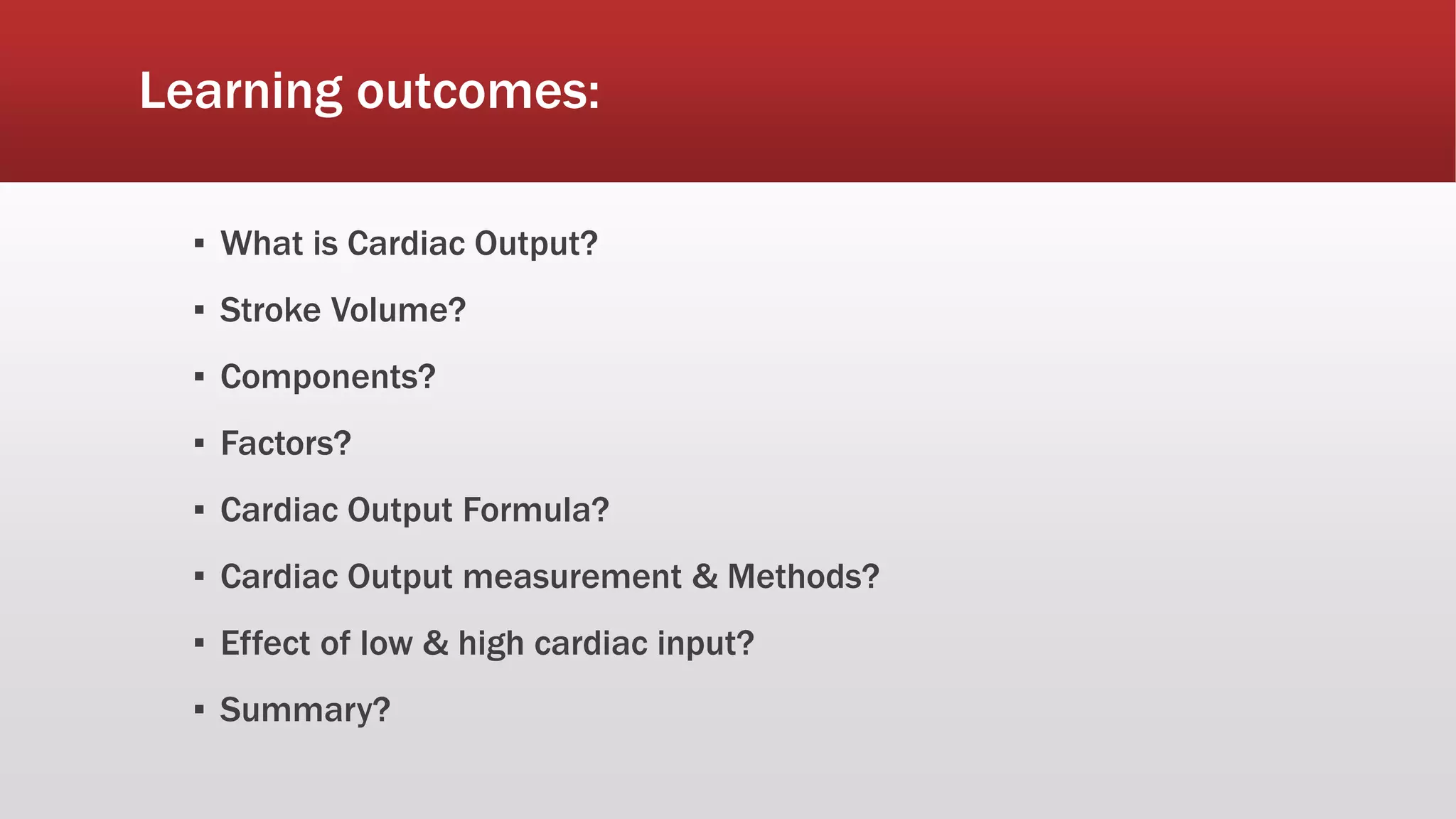 Cardiac output & factors affecting it. | PPT Cardiac output & factors affecting it. | PPT