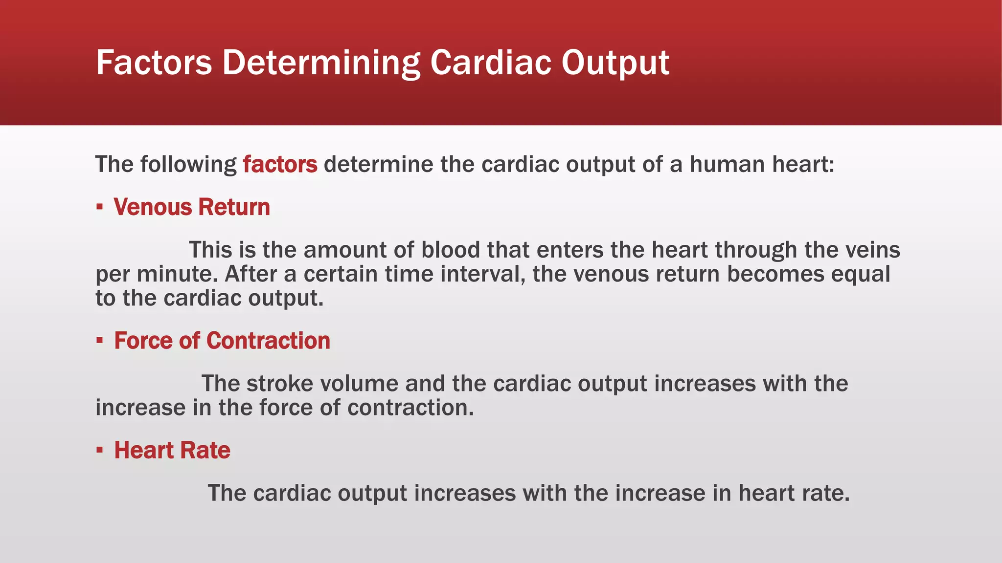 Cardiac output & factors affecting it. | PPT Cardiac output & factors affecting it. | PPT