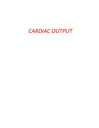 Cardiac Output | PDF