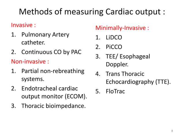 CARDIAC OUTPUT MONITORING-3.pptx. | PPTX | First Aid | Injuries