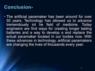 Cardiac pacemaker | PPTX