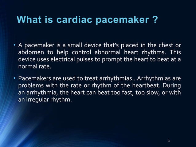 Cardiac pacemaker | PPT
