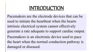 Artificial Cardiac pacemaker |medical device that generates electrical ...