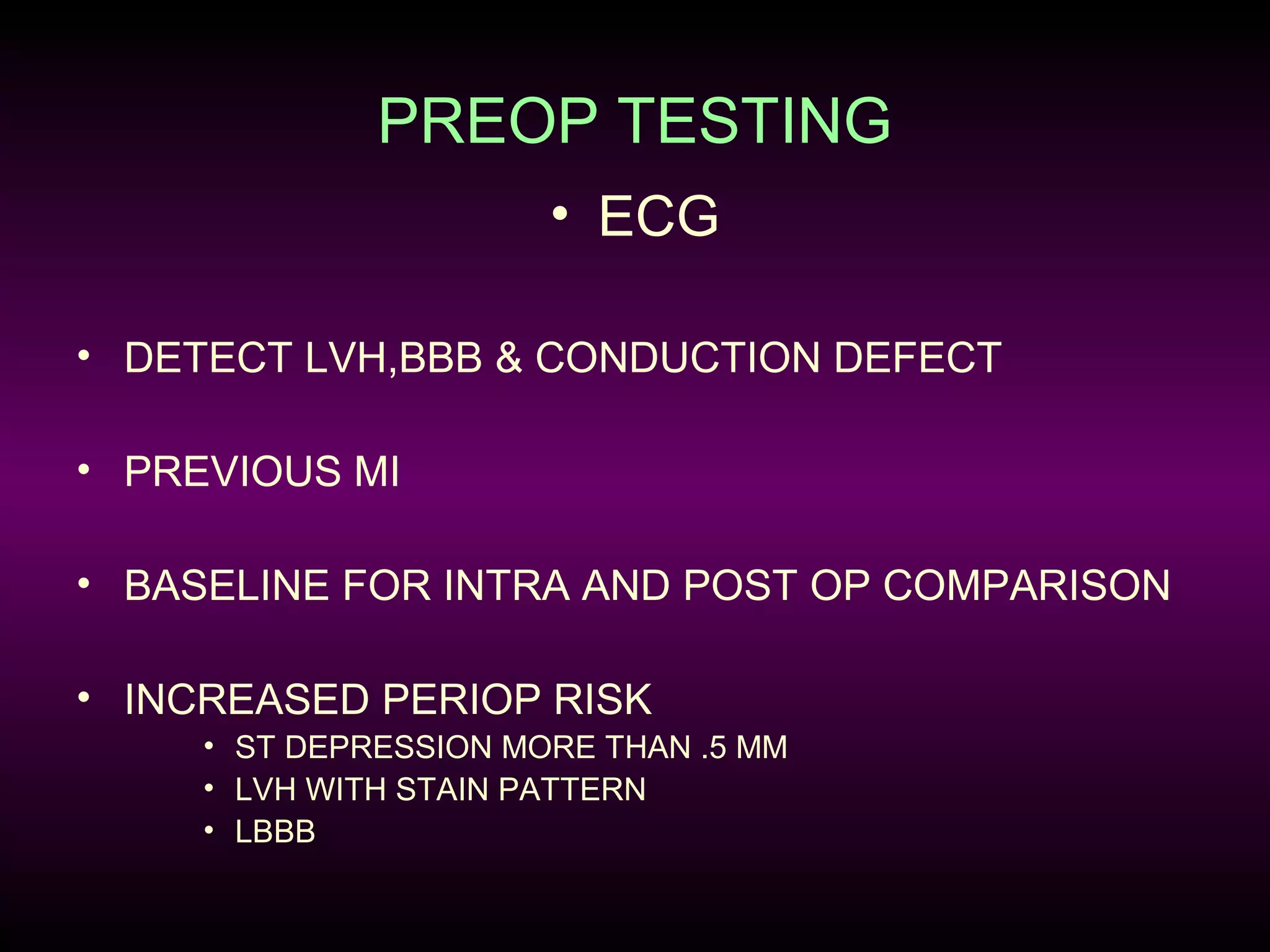 ACC AHA Guidelines on Perioperative Cardiac Assesement | PPT