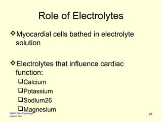 Cardiac physiology | PPT