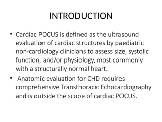 Cardiac_POCUS_Pediatrics Latest Guidelines | PPTX