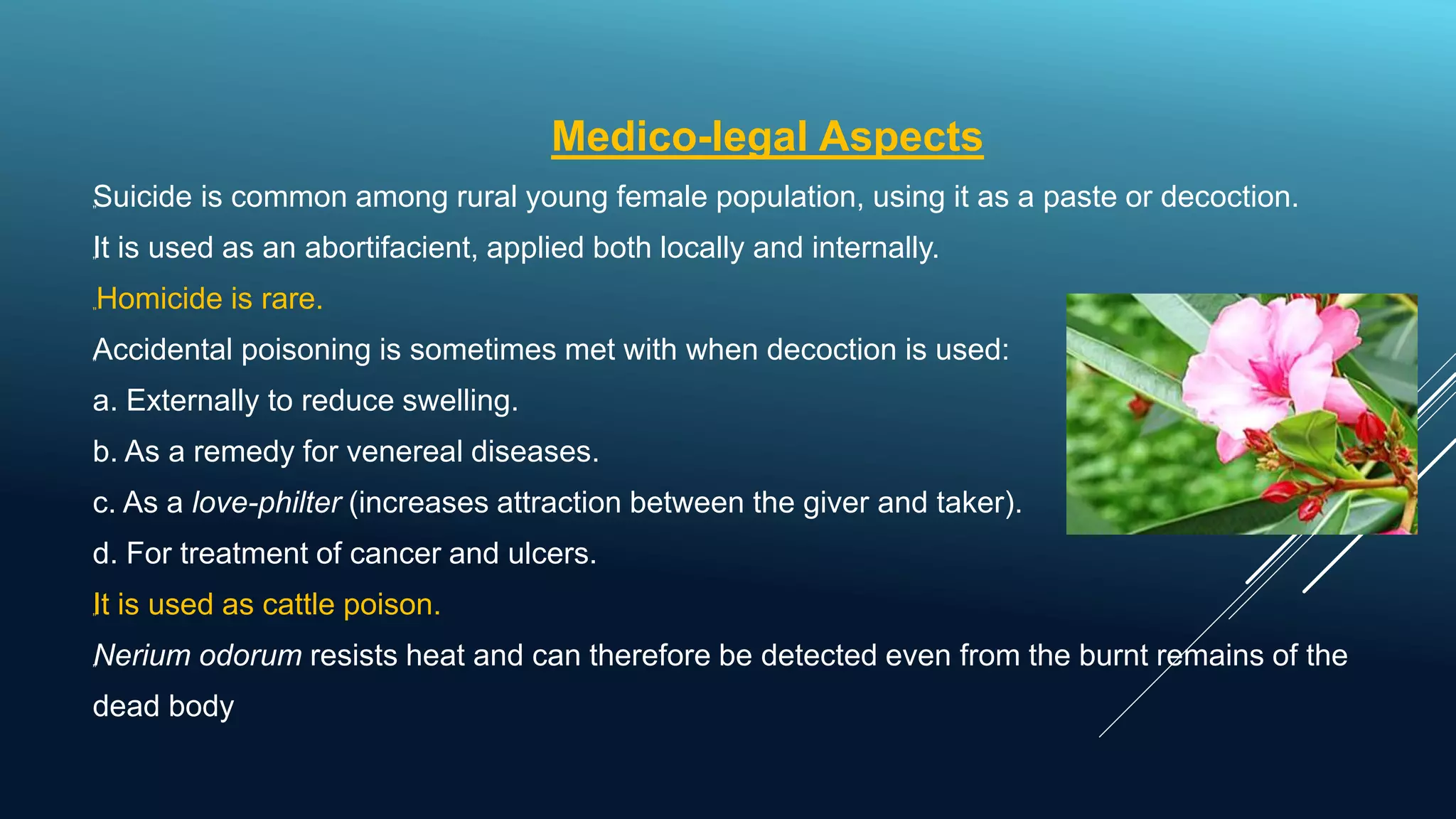 Cardiac poisons forensic aspects part 2 mb singh 2020 | PPTX