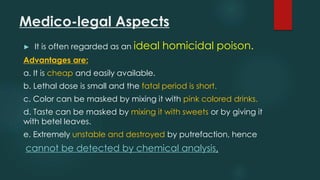Cardiac poisons forensic aspects part1 | PPTX