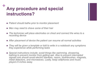 CARDIAC PRESENTATION - NON INVASIVE PROCEDURES | PPTX