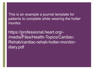 CARDIAC PRESENTATION - NON INVASIVE PROCEDURES | PPTX