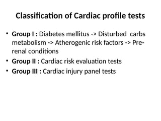 Cardiac profile test ( cardiac function test.pptx