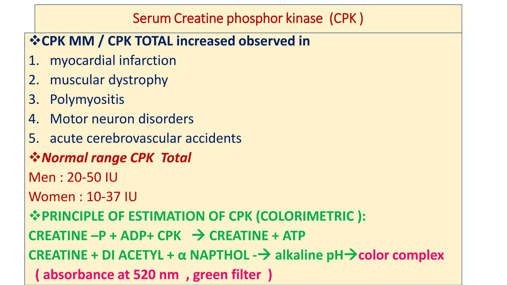 Cardiac profile tests(biochemical ) | PDF