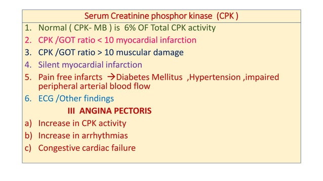 Cardiac profile tests(biochemical ) | PDF